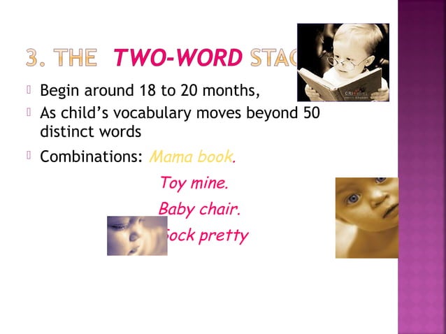 First language acquisition stages | PPT