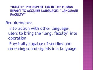 First language acquisition stages | PPT