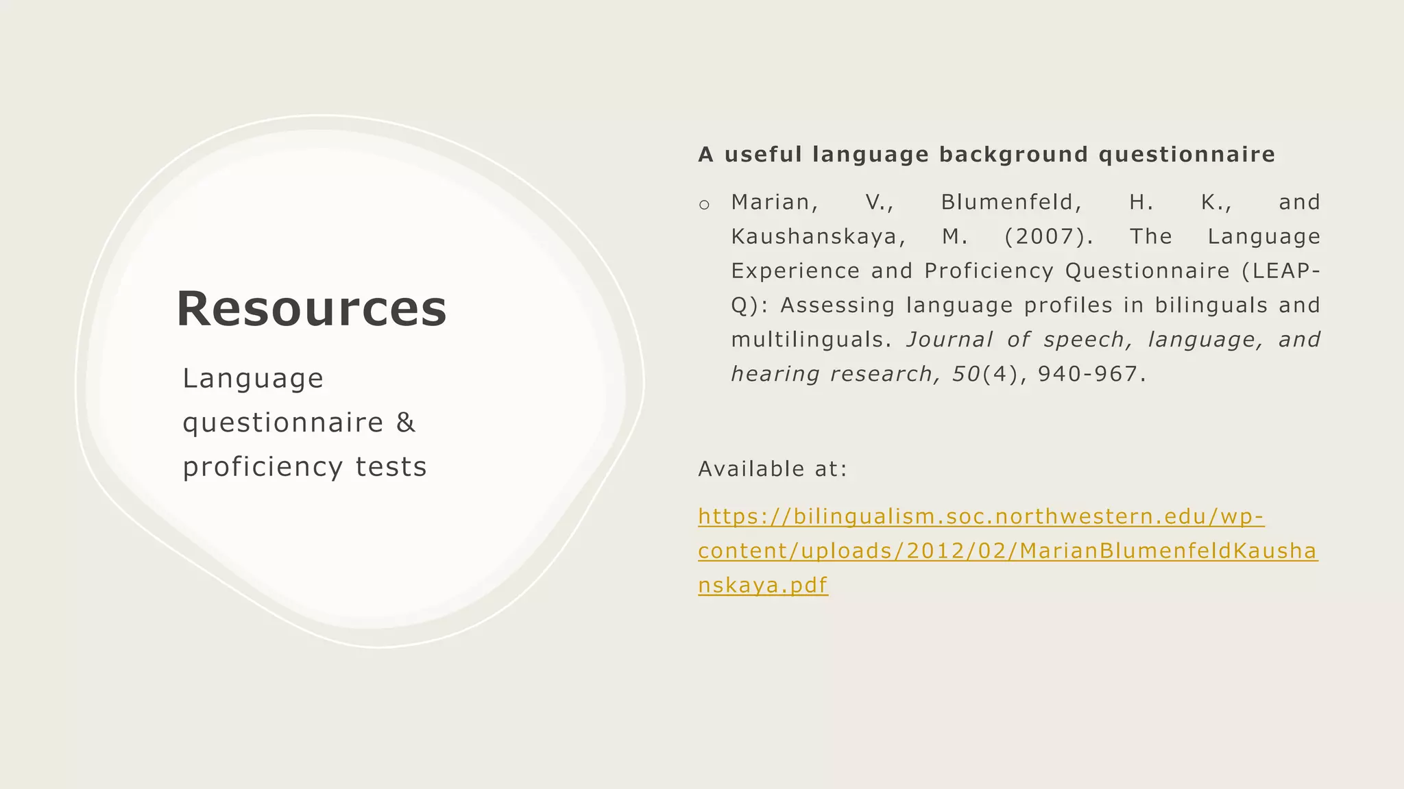 The Effects of Two Languages in One Mind: First Language Attrition | PPTX