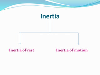 First law of motion | PPTX