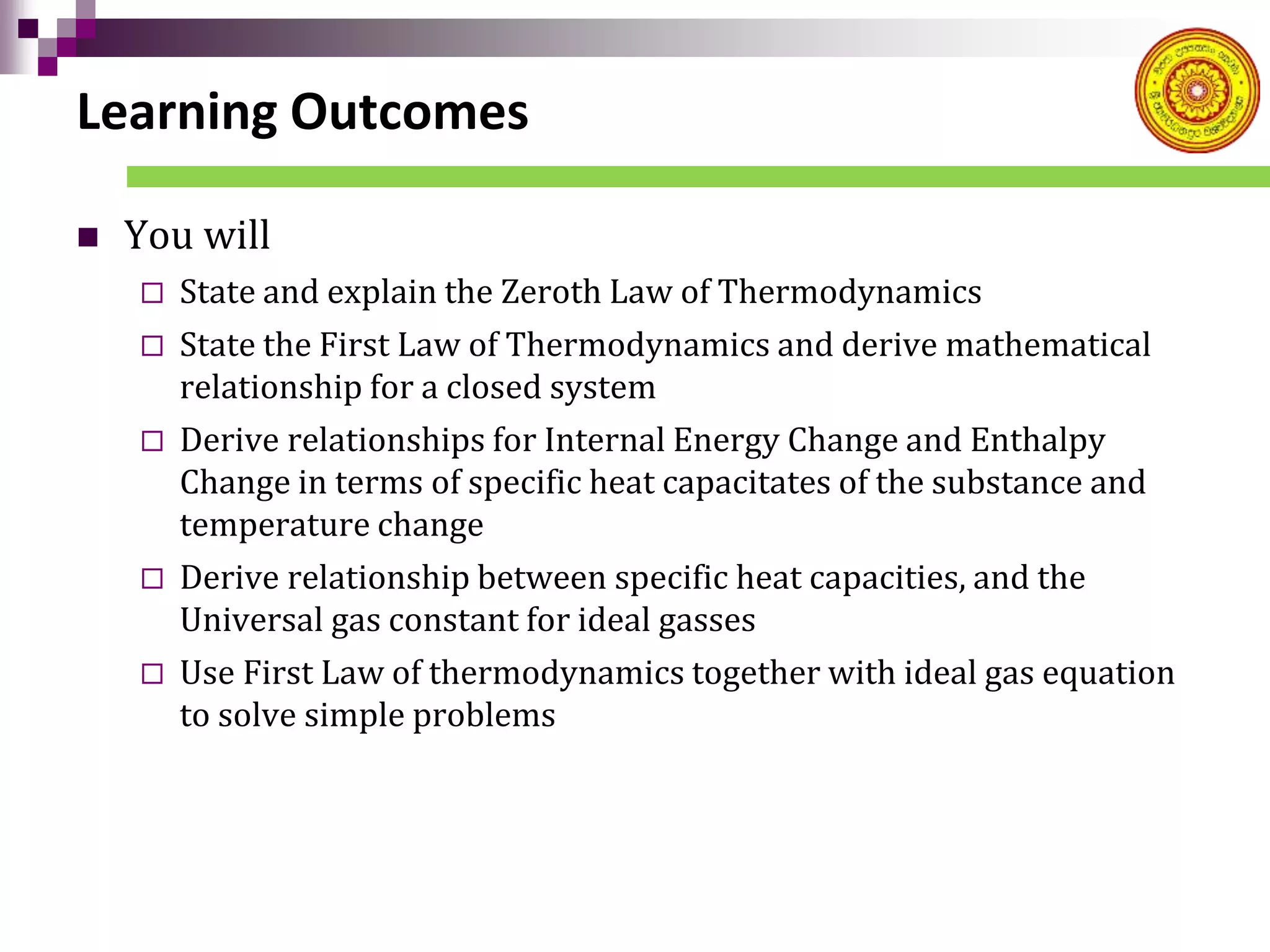 First law of thermodynamics | PPTX