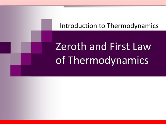 First law of thermodynamics | PPTX