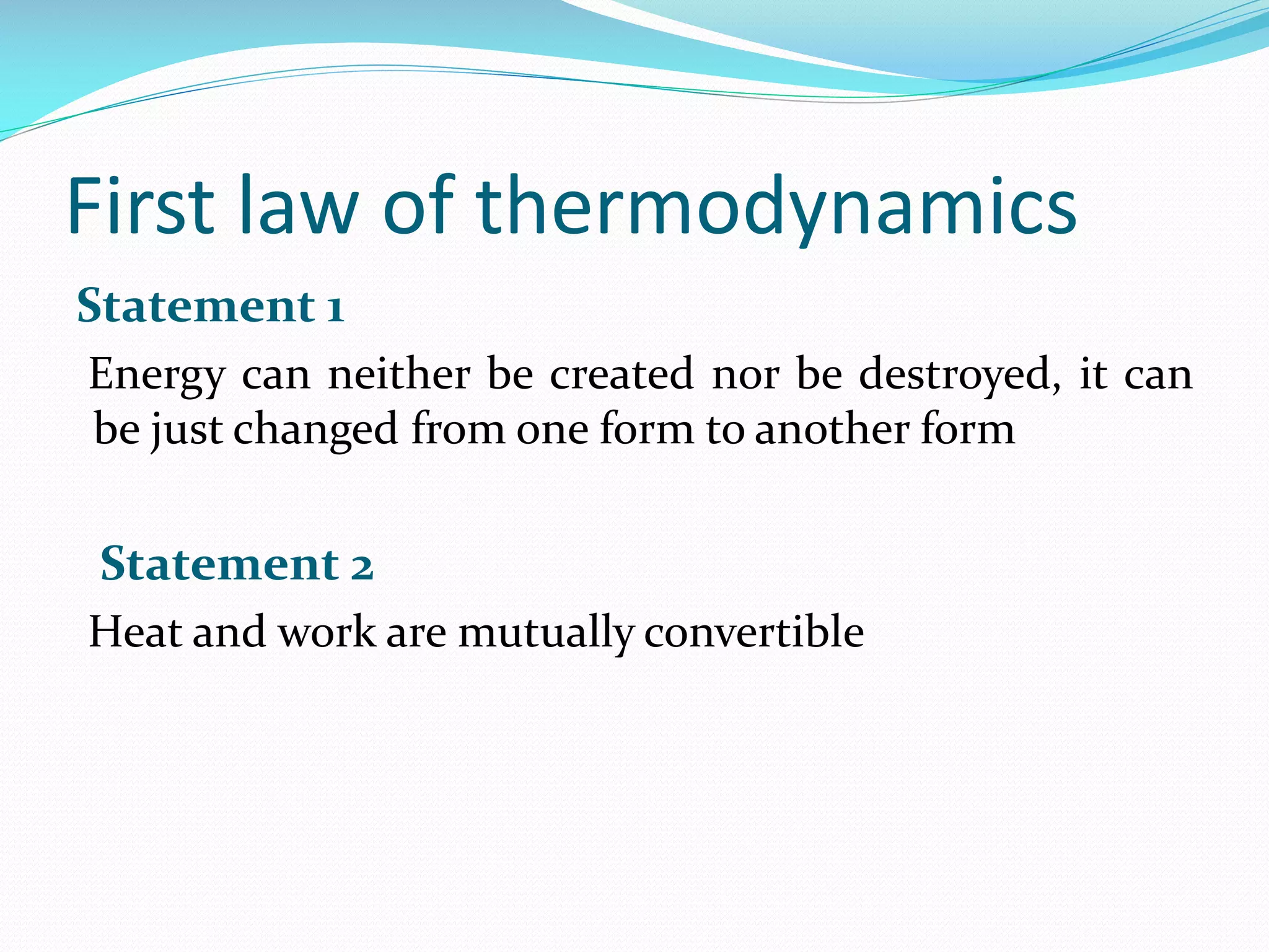 First Law Of Thermodynamics Ppt