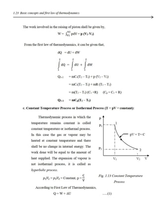 First law of thermodynamics ( closed system) | PDF
