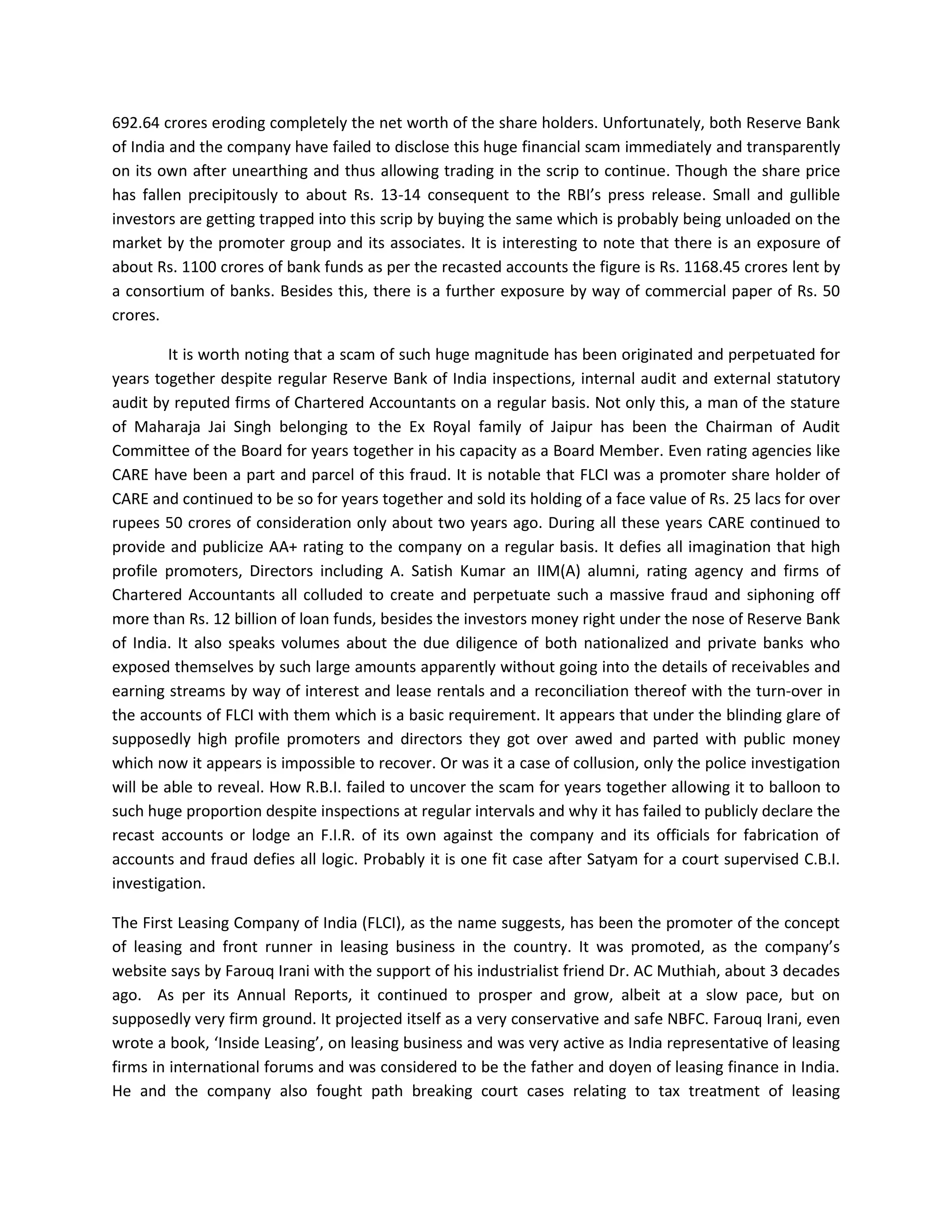 First leasing scam | PDF