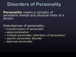 psychiatry The Criteria of mental Health | PPTX