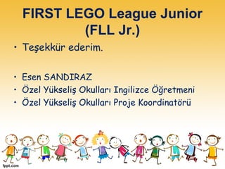 First lego league jr. | PPT