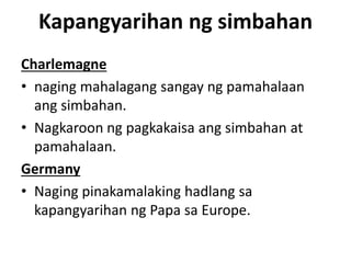 Kapangyraihan ng simbahan | PPTX