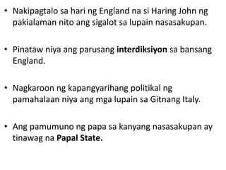 Kapangyraihan ng simbahan | PPTX