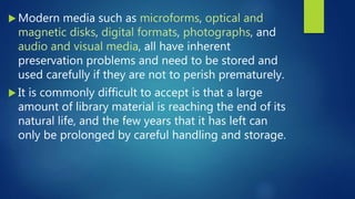 Principles for the care and handling of library materials | PPTX