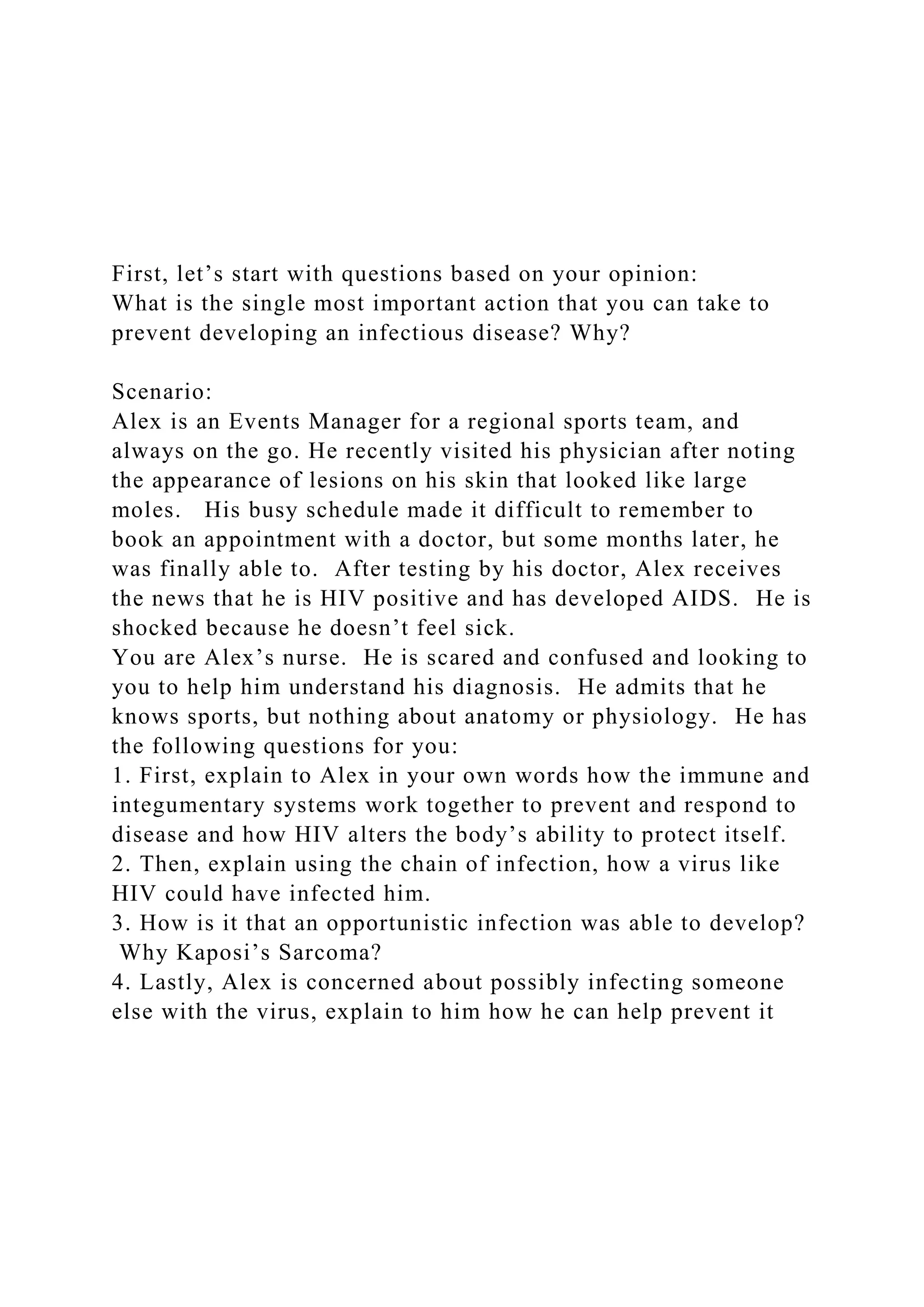 First, let’s start with questions based on your opinionWh.docx