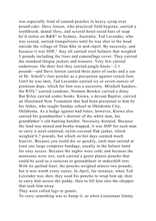 First Lieutenant Jimmy Cross