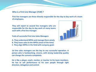 First line sales managers' training | PPTX