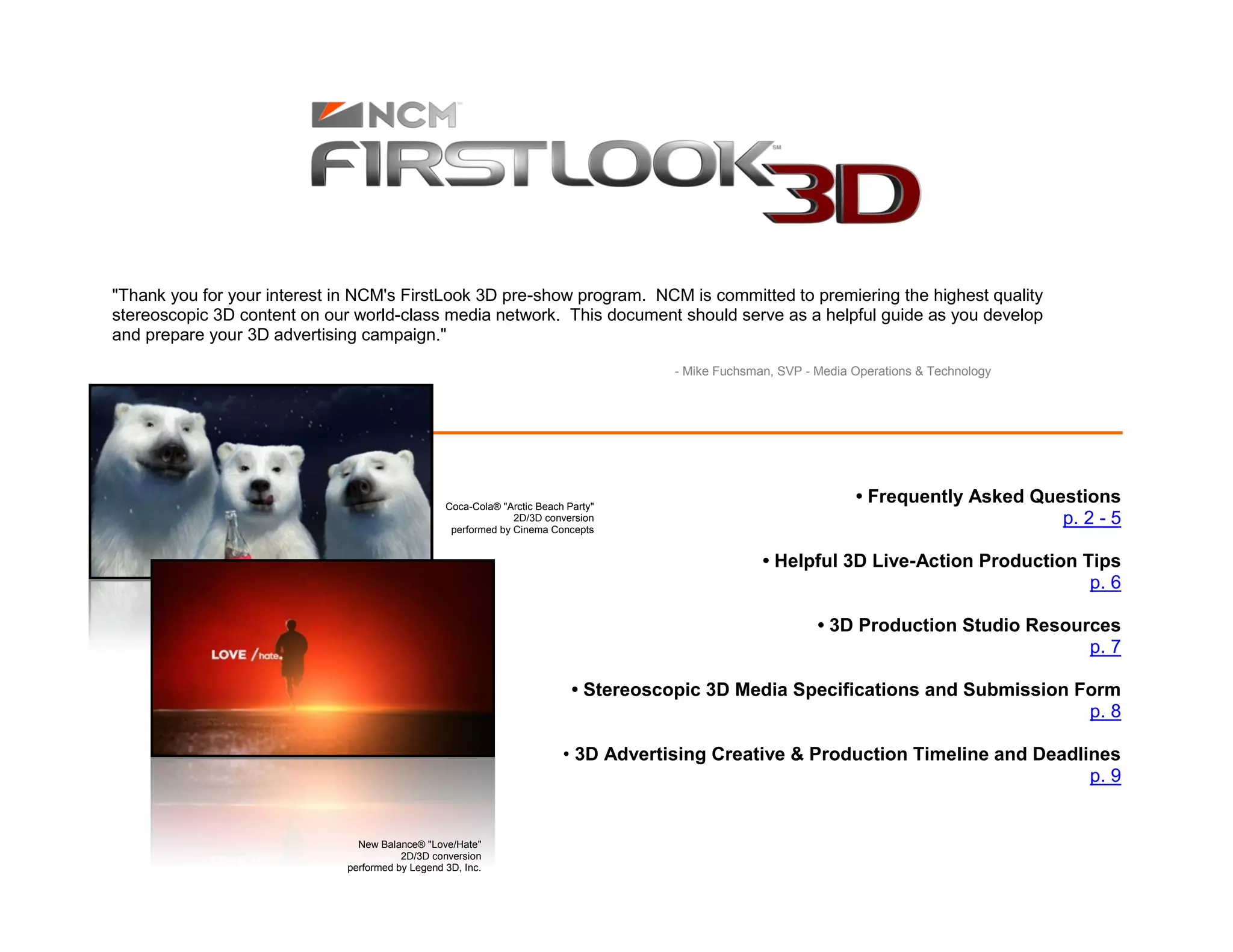 Stereoscopic 3D Advertising FAQs | PPT