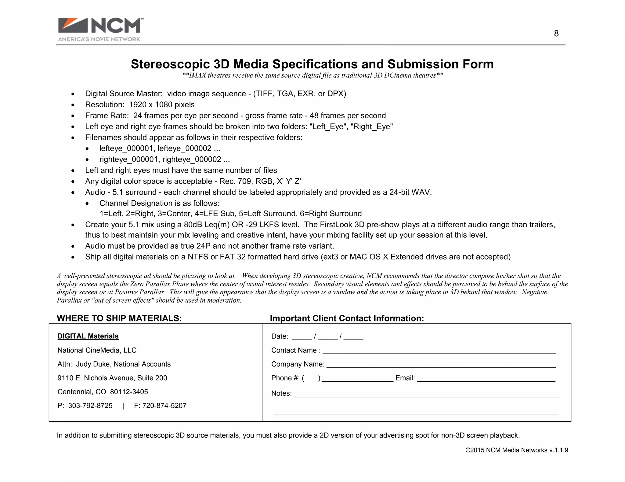 Stereoscopic 3D Advertising FAQs | PDF