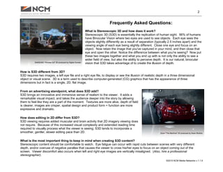 Stereoscopic 3D Advertising FAQs | PPT