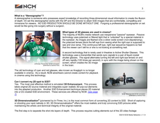 Stereoscopic 3D Advertising FAQs | PPT
