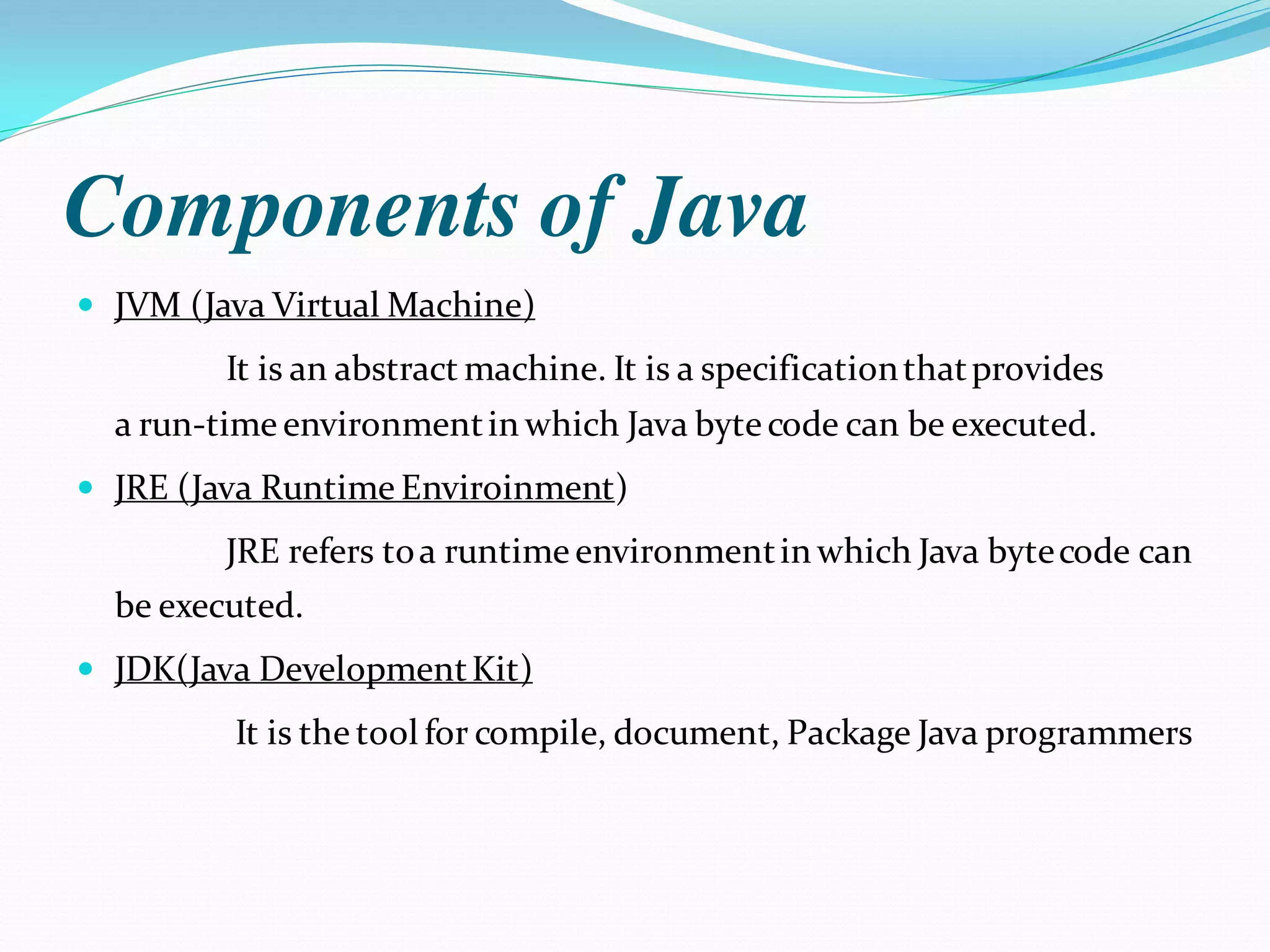 Overview of Java | PDF
