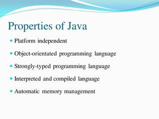 Overview of Java | PDF