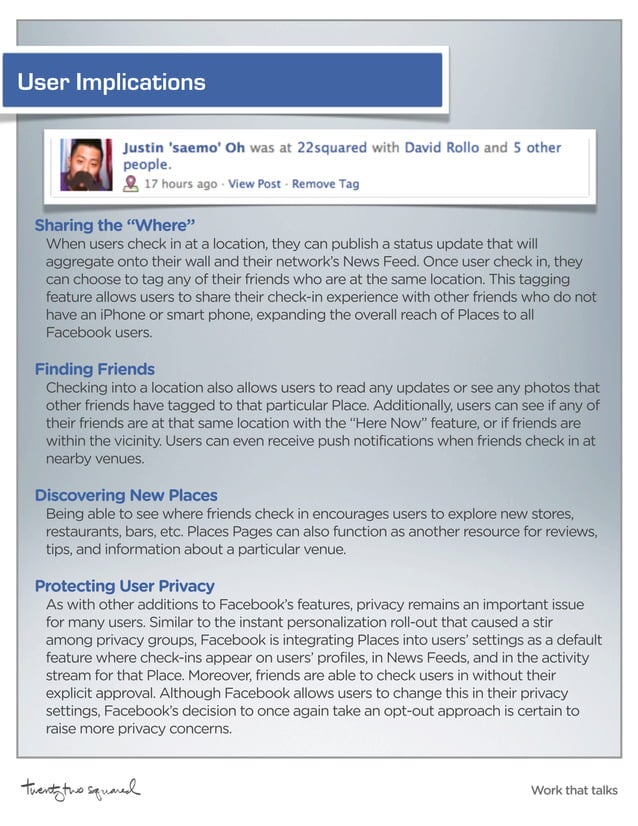 First Look: Facebook Places | PDF | Social Networking | Internet