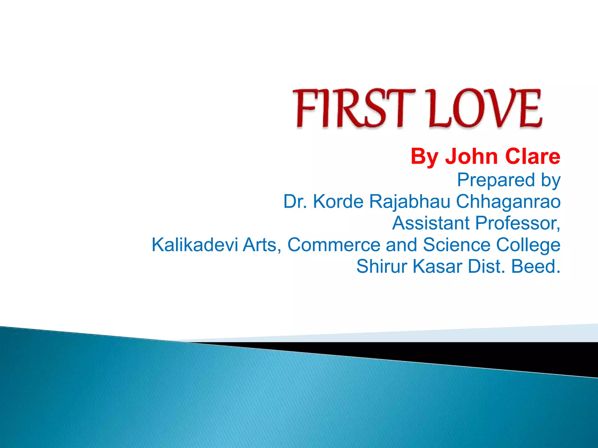 First love ppt | PPT