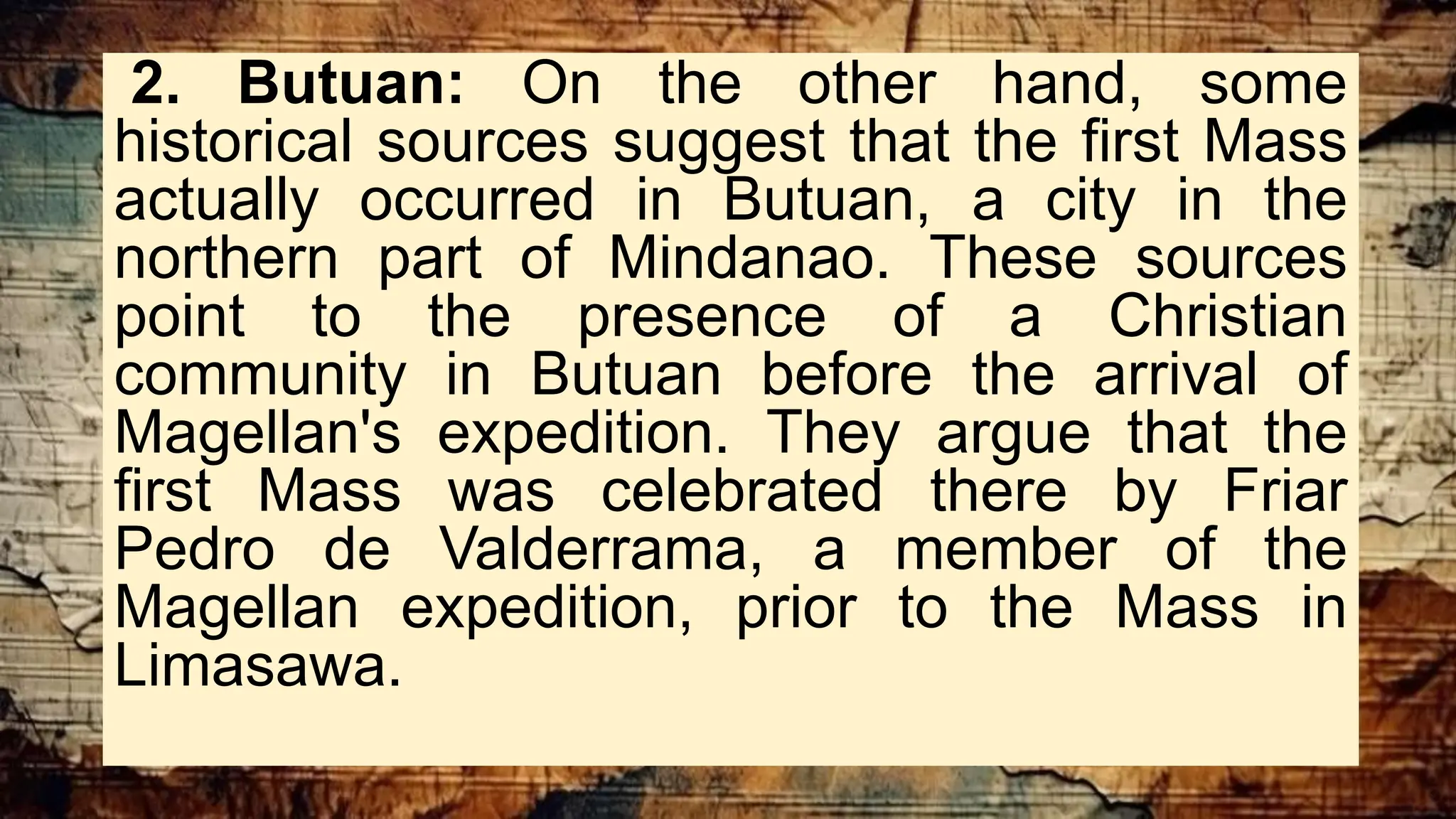 Where did the First Mass in the Philippines happened? | PPTX