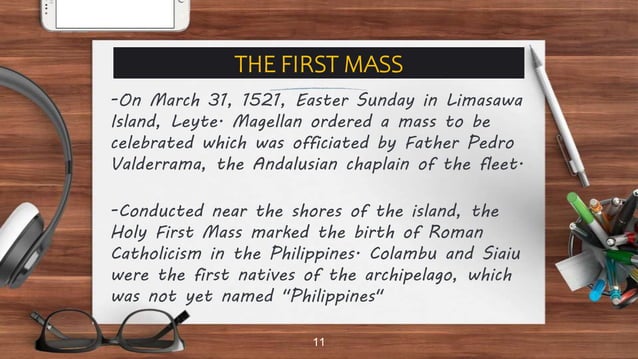 first mass in the Philippines.pptx | Christianity | Religion & Spirituality