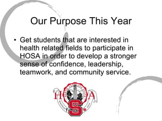 First HOSA Meeting | PPT