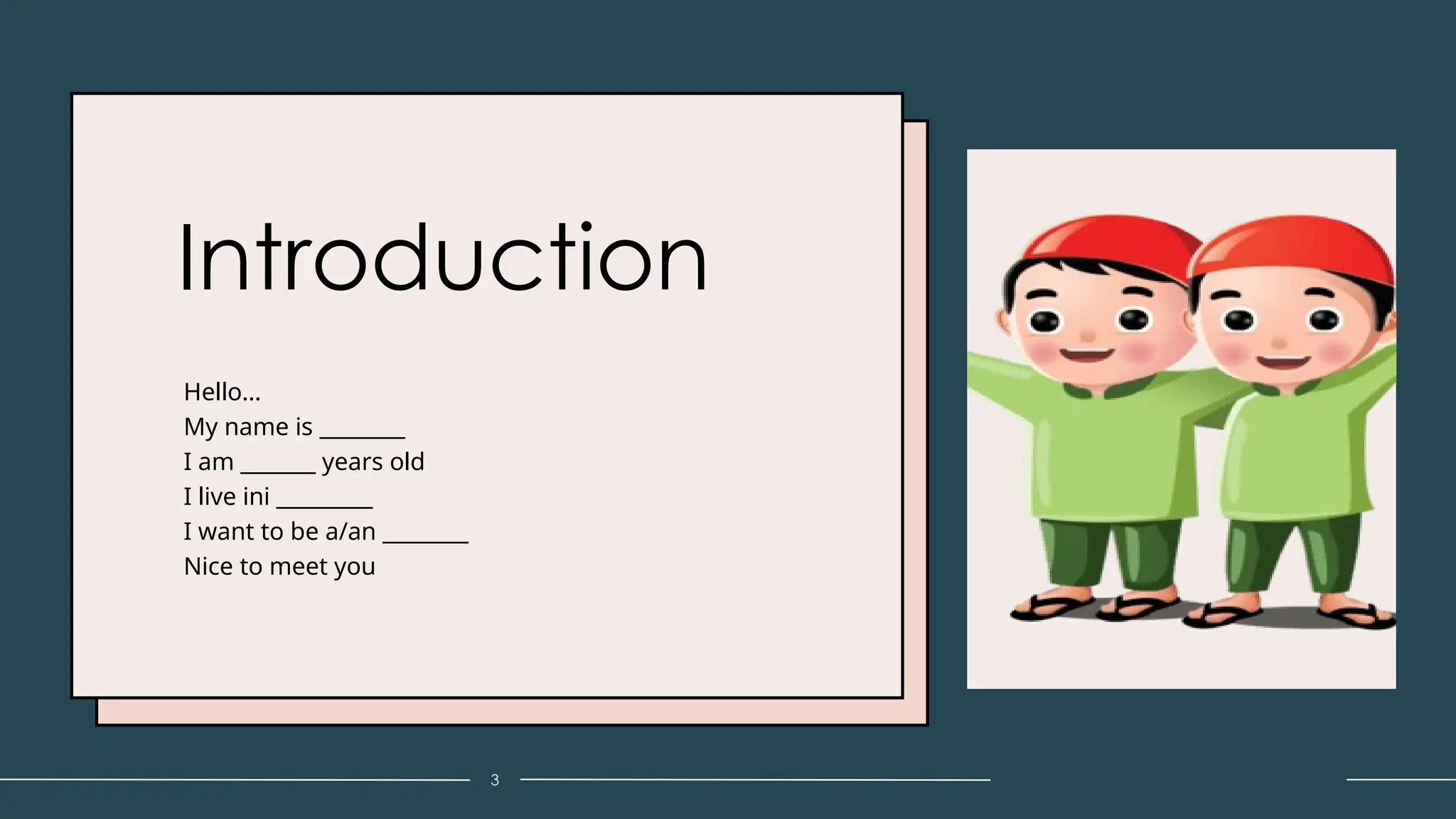 First Meeting_Topic : Introducing My Self | PPT