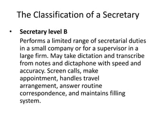 Firstmeeting secretary | PPT