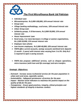 First microfinance bank | DOCX