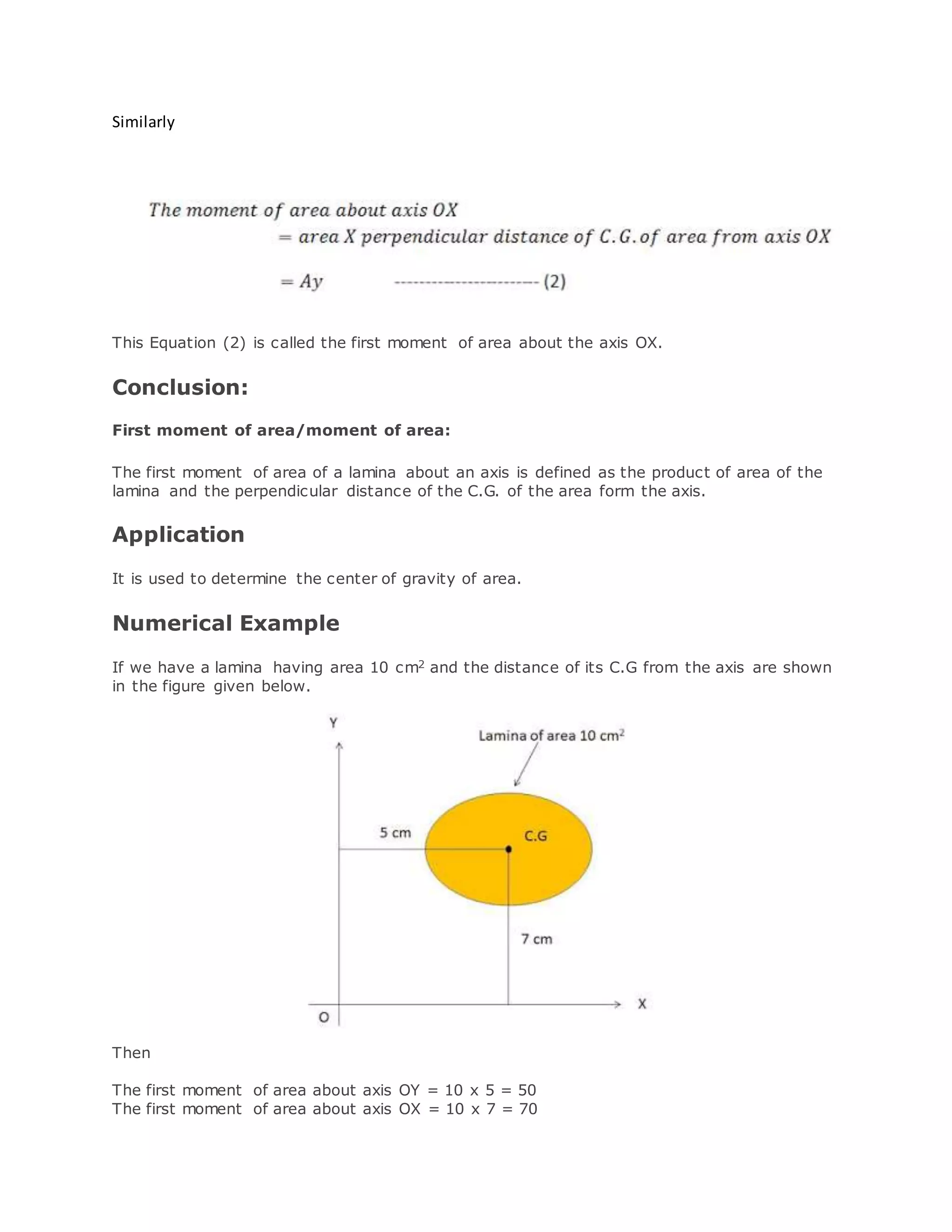 First moment of area | DOCX