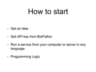 First month with golang - Building Telegram chat bot | PPT