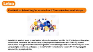 First Nations Advertising Services to Reach Diverse Audiences with ...