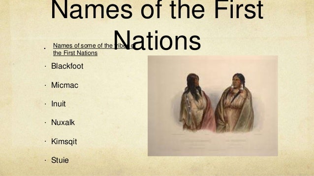 First nations: people, places and languages