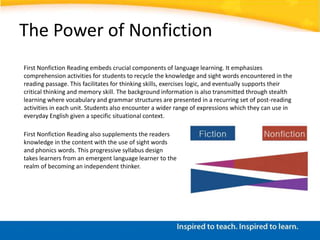 First Nonfiction Reading - Walkthrough | PPTX