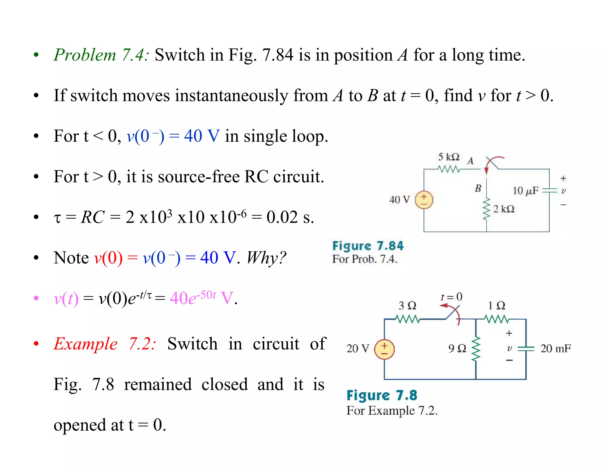 First Order Circuits Linear Circuit Analysis Pdf
