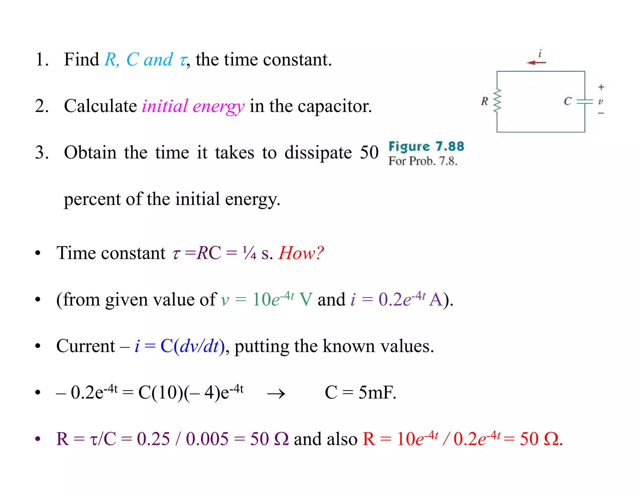 First order circuits linear circuit analysis | PDF
