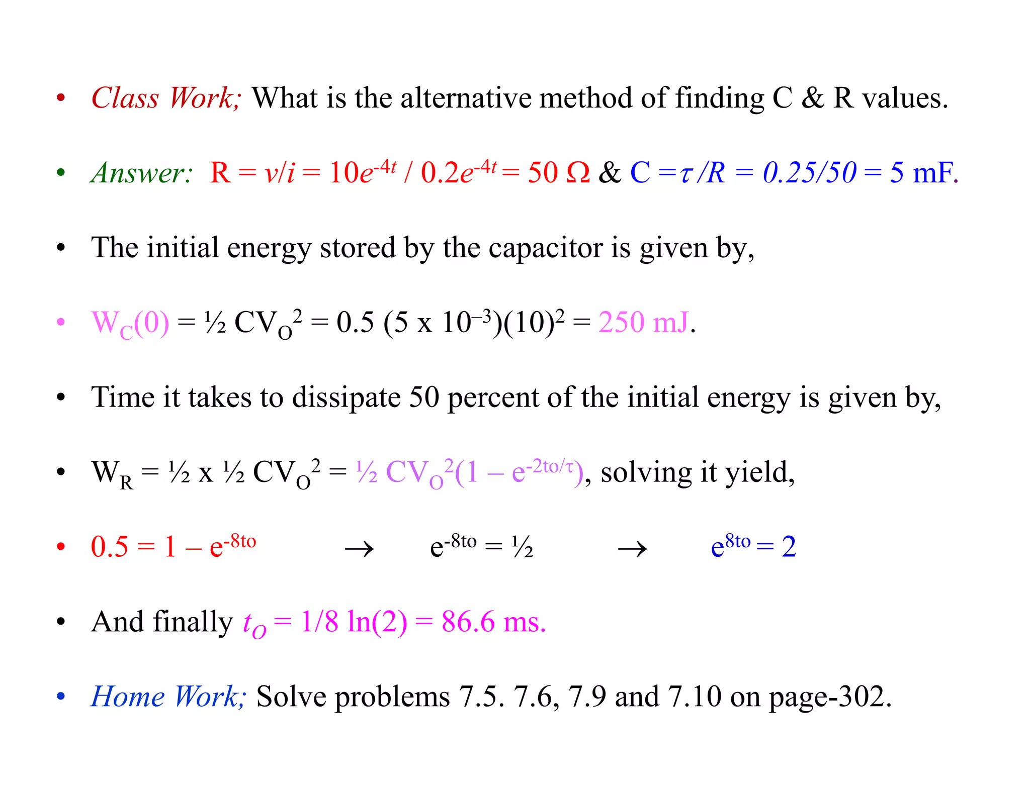 First Order Circuits Linear Circuit Analysis Pdf
