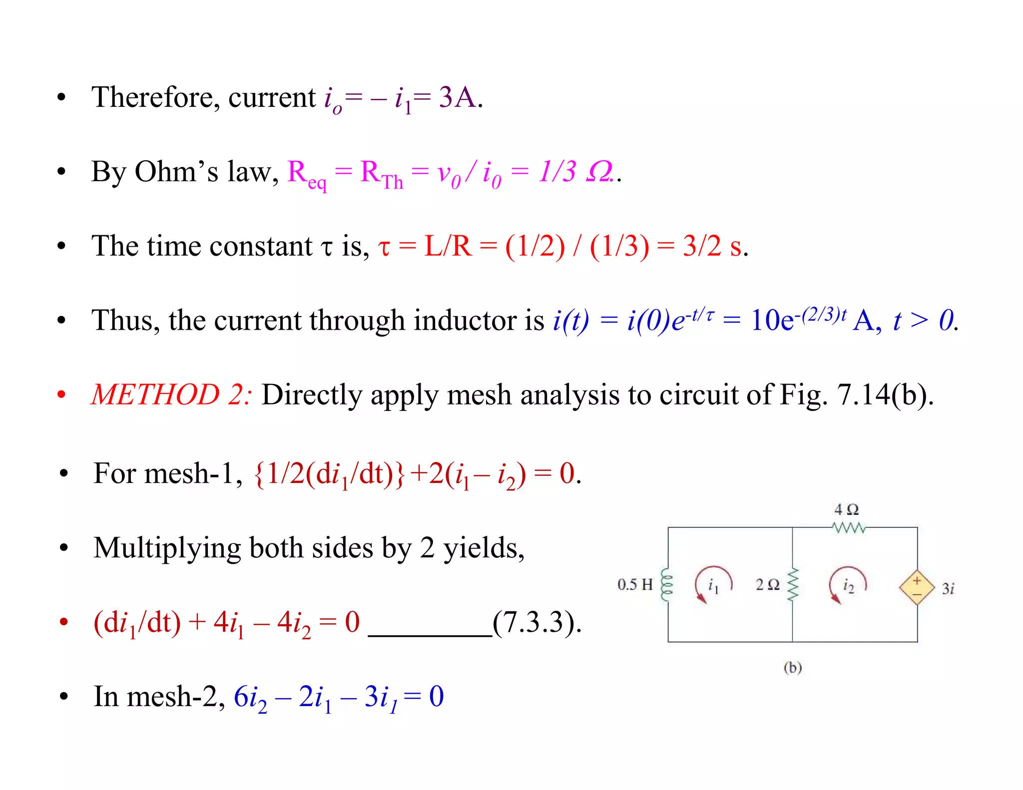 First order circuits linear circuit analysis | PDF