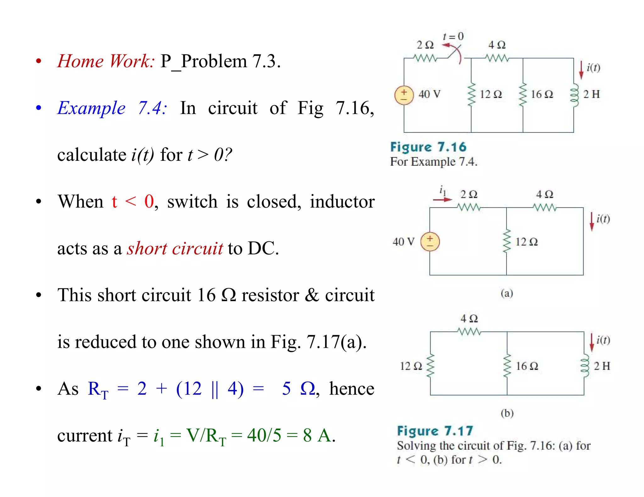 First order circuits linear circuit analysis | PDF
