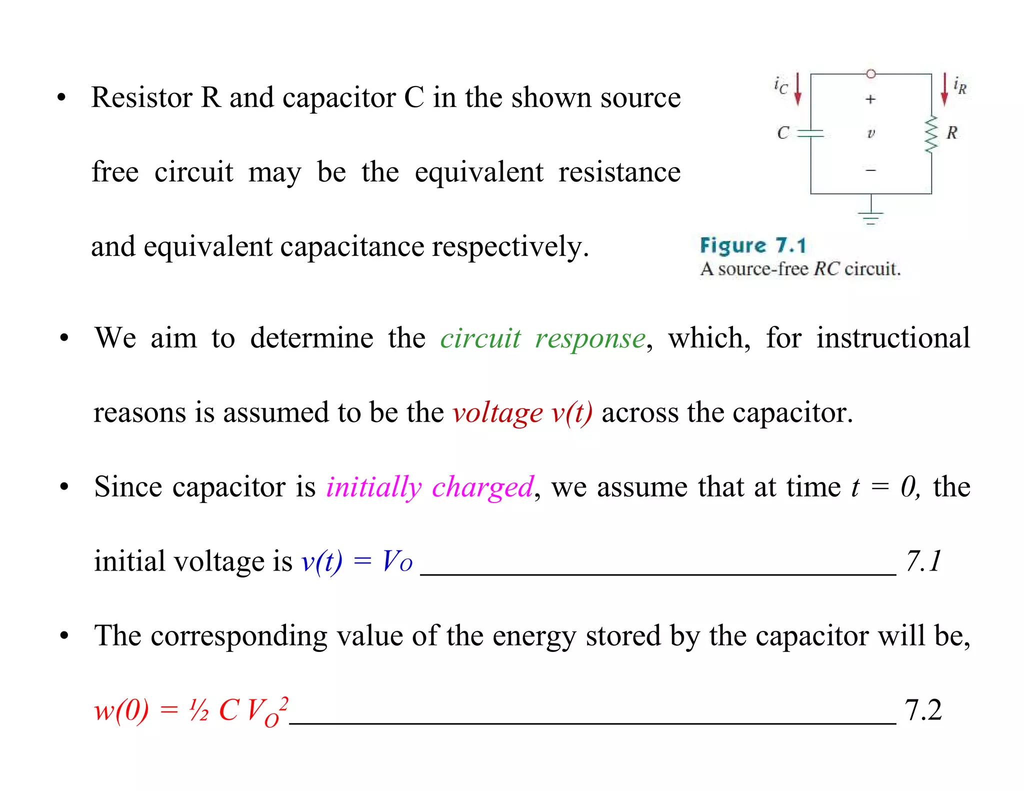 First order circuits linear circuit analysis | PDF