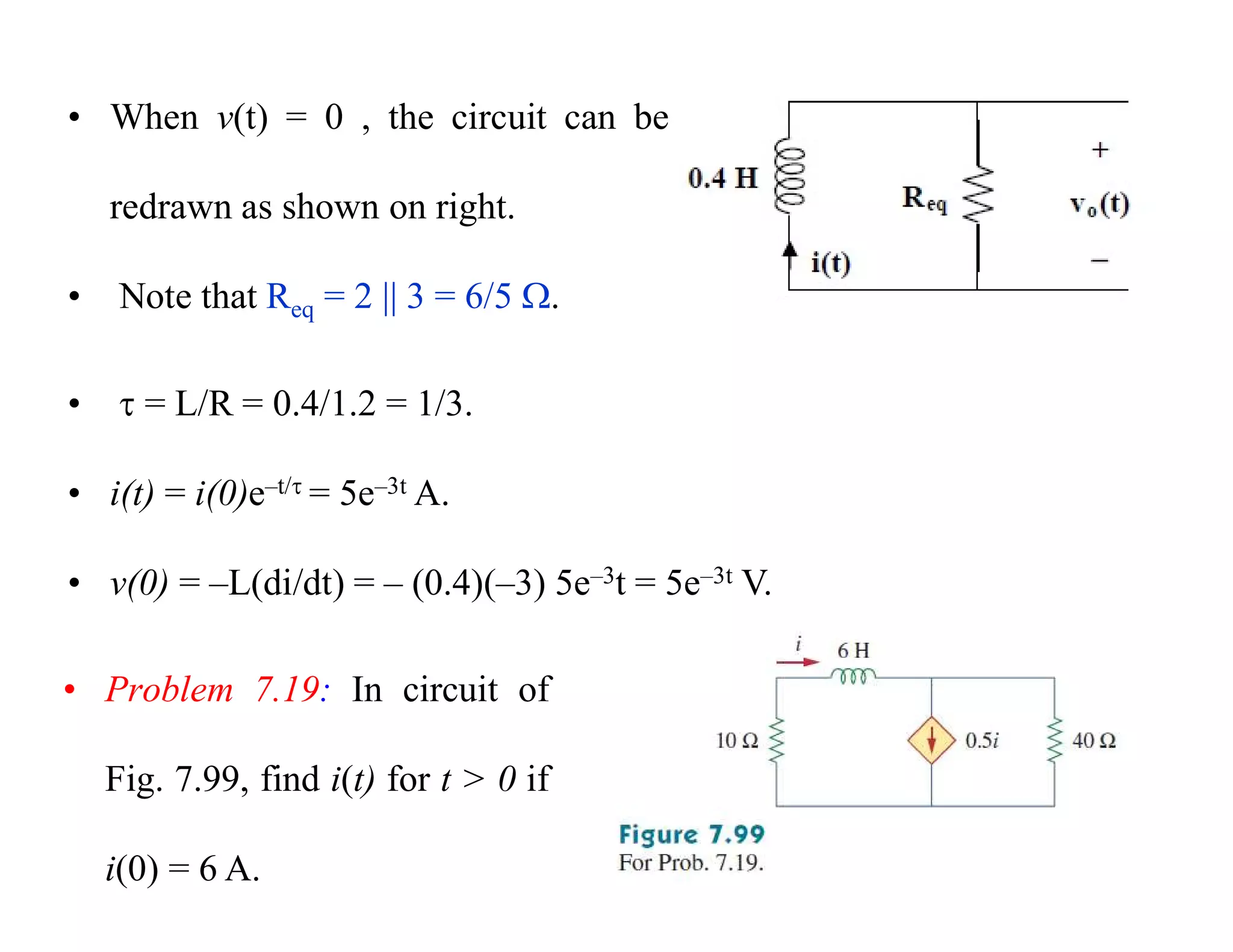 First order circuits linear circuit analysis | PDF