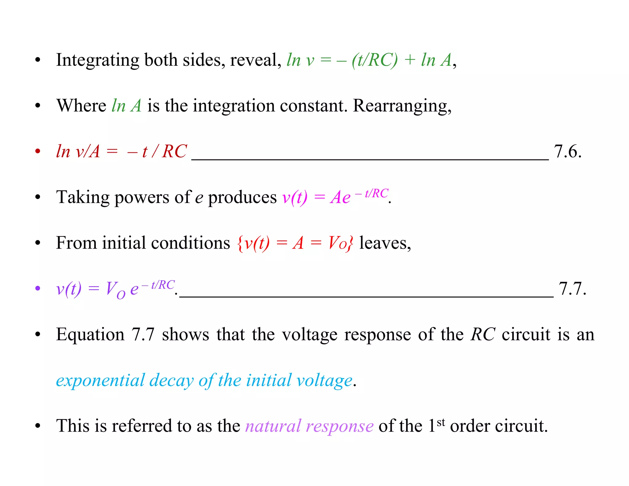 First order circuits linear circuit analysis | PDF