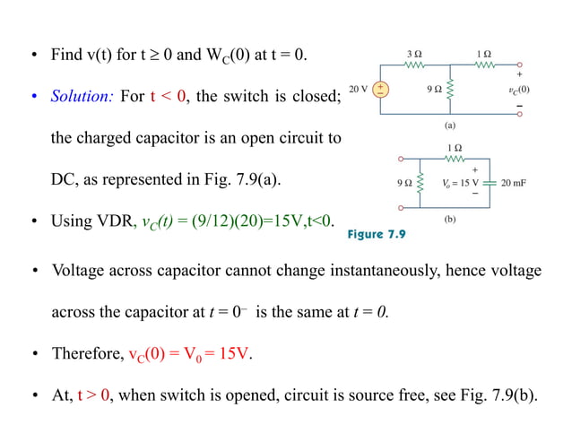 First Order Circuits Linear Circuit Analysis Pdf
