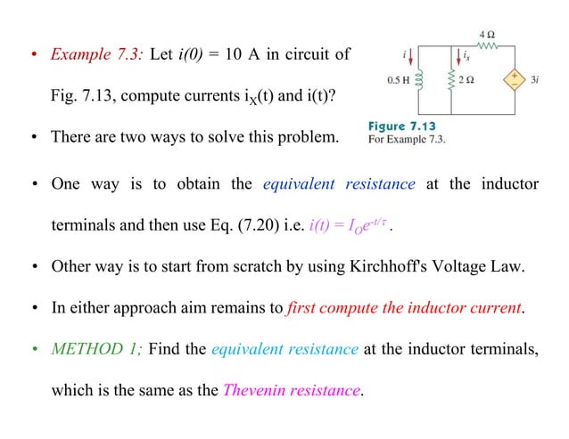 First order circuits linear circuit analysis | PDF