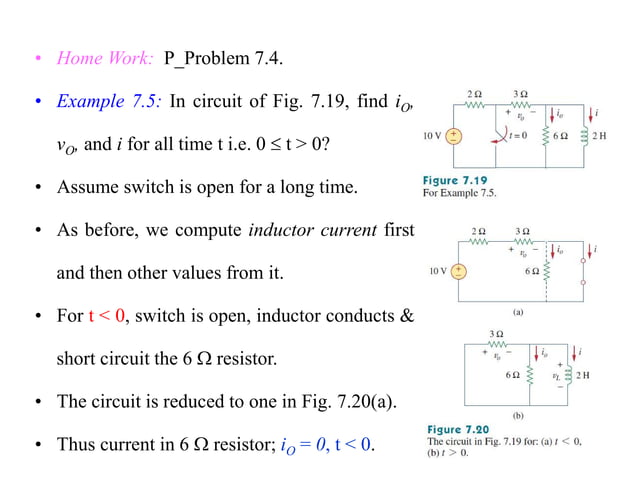 First order circuits linear circuit analysis | PDF