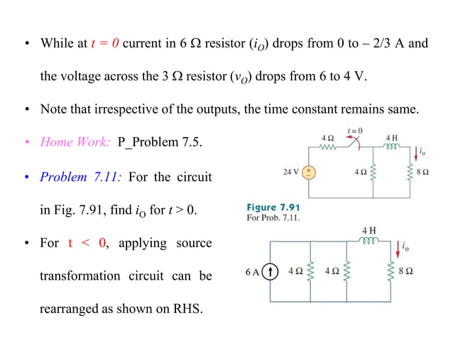 First order circuits linear circuit analysis | PDF
