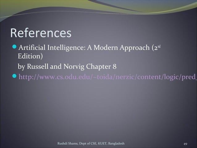 First order logic | PPT