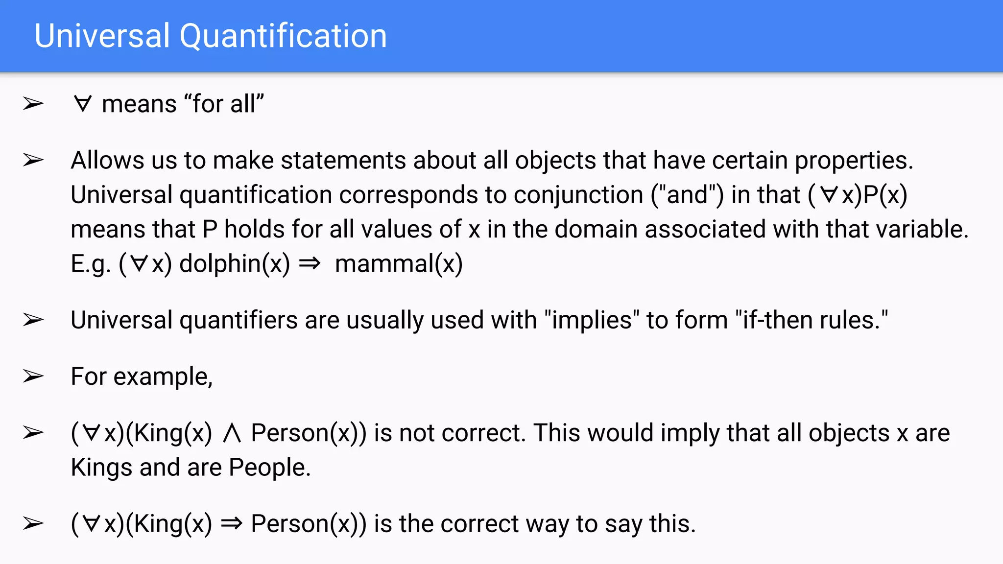 First Order Logic Ppt